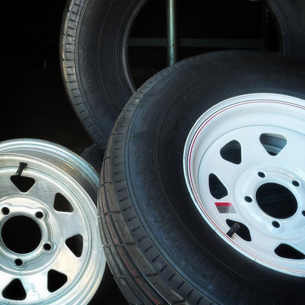 Trailer Wheels, Tires, and Assemblies (Trailer Parts and Axles ...